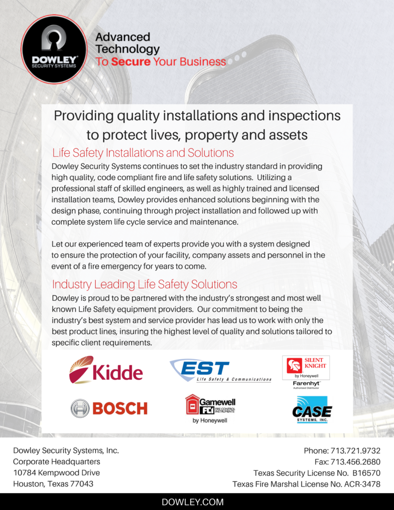 Download Brochures – Dowley Security Systems